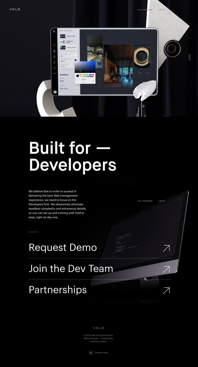 Vold — Website & CMS Platform App by Fleava Digital Agency
